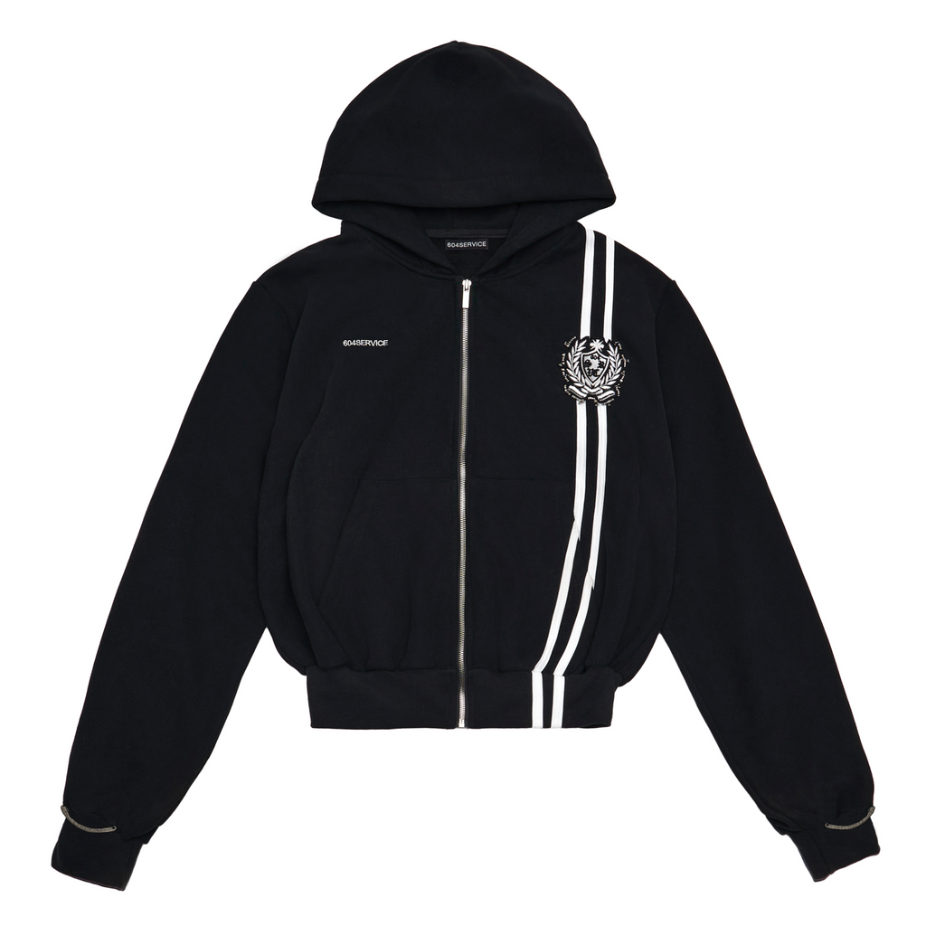 BEADED SCHOOL LOGO TRACK HOODIE – WiG